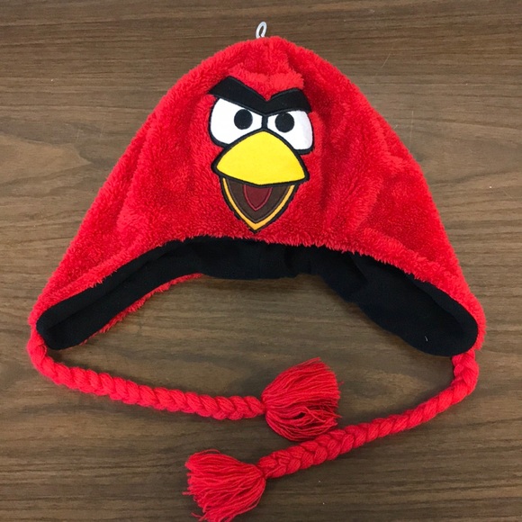 angry birds | Accessories | Angry Birds Hat And Black Gloves | Poshmark